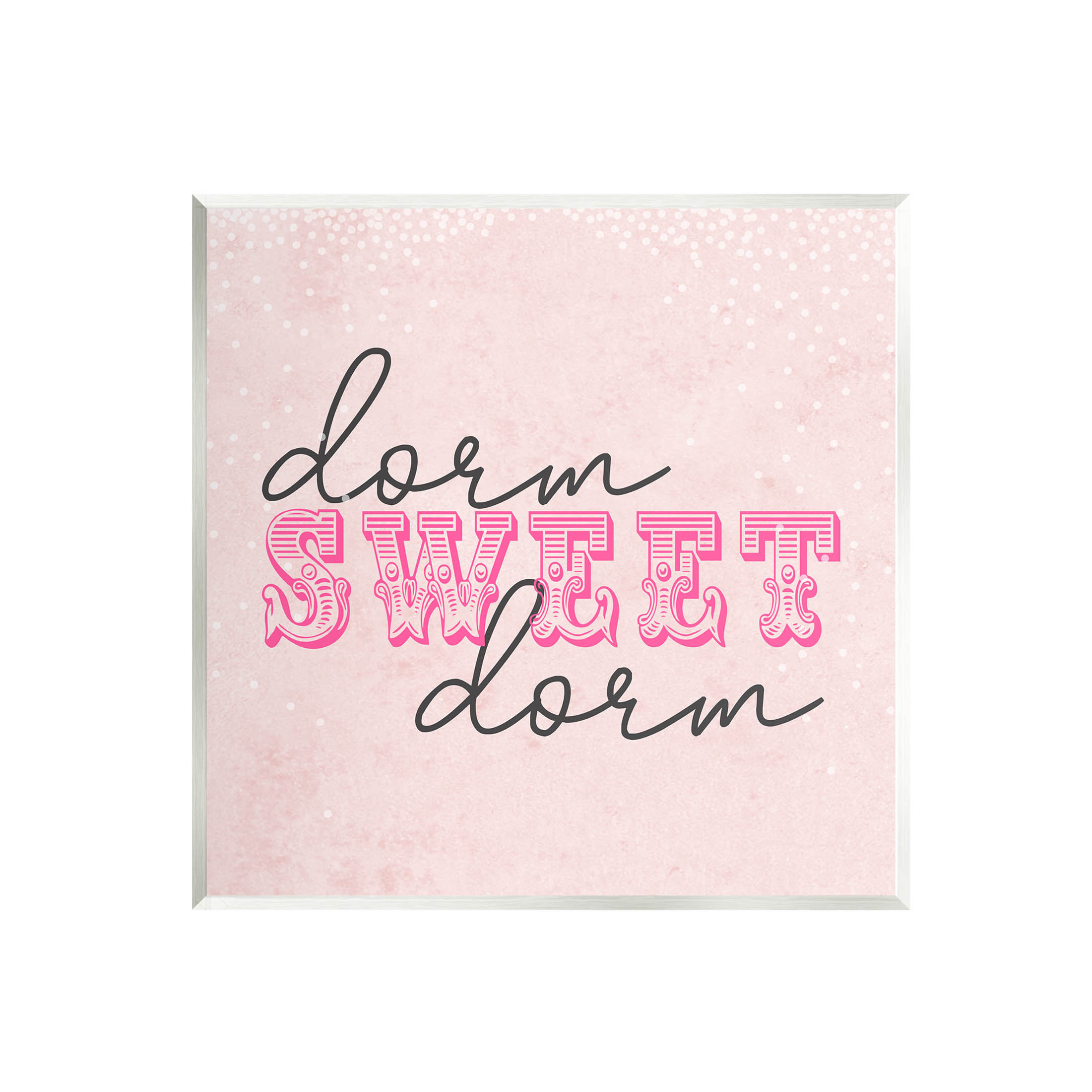 Stupell Industries Sweet Dorm Detailed Typography Wall Plaque Art By ...