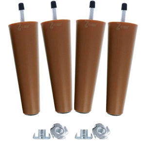 Leg Daddy 6" Tapered Mid Century Modern Sofa Legs, M8 Hanger Bolts ...