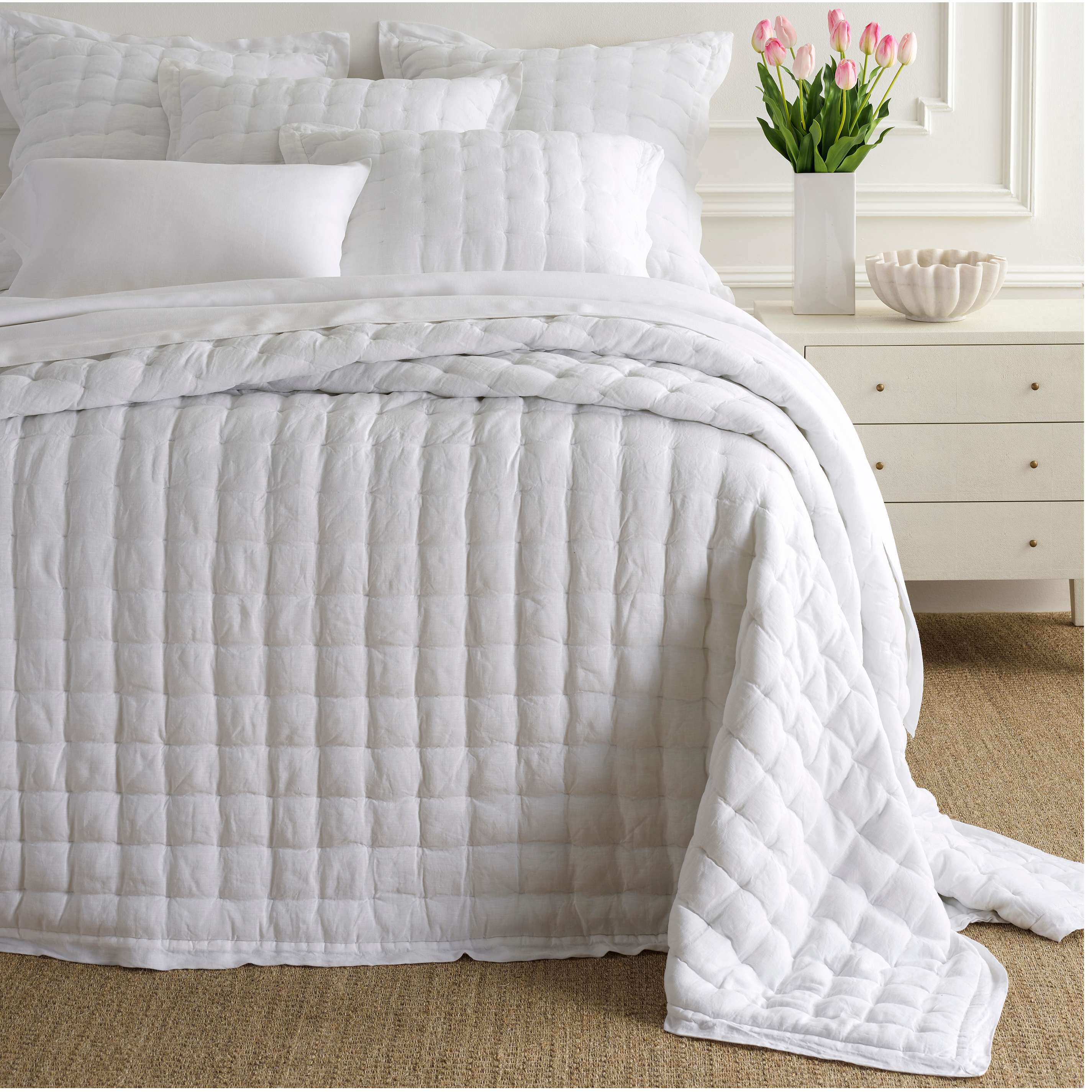 Pine Cone Hill Lush Linen Puff & Reviews | Wayfair