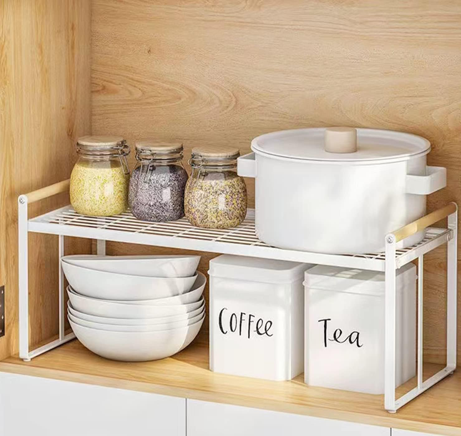 Prep & Savour Stackable Wide Countertop Organizer, 13''×8.3''×7.9 ...