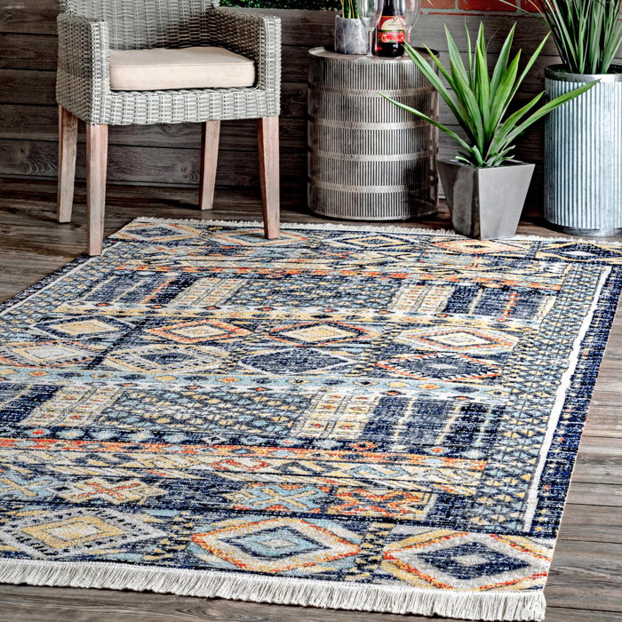 Union Rustic Jeanne Southwestern Indoor/Outdoor Rug & Reviews | Wayfair