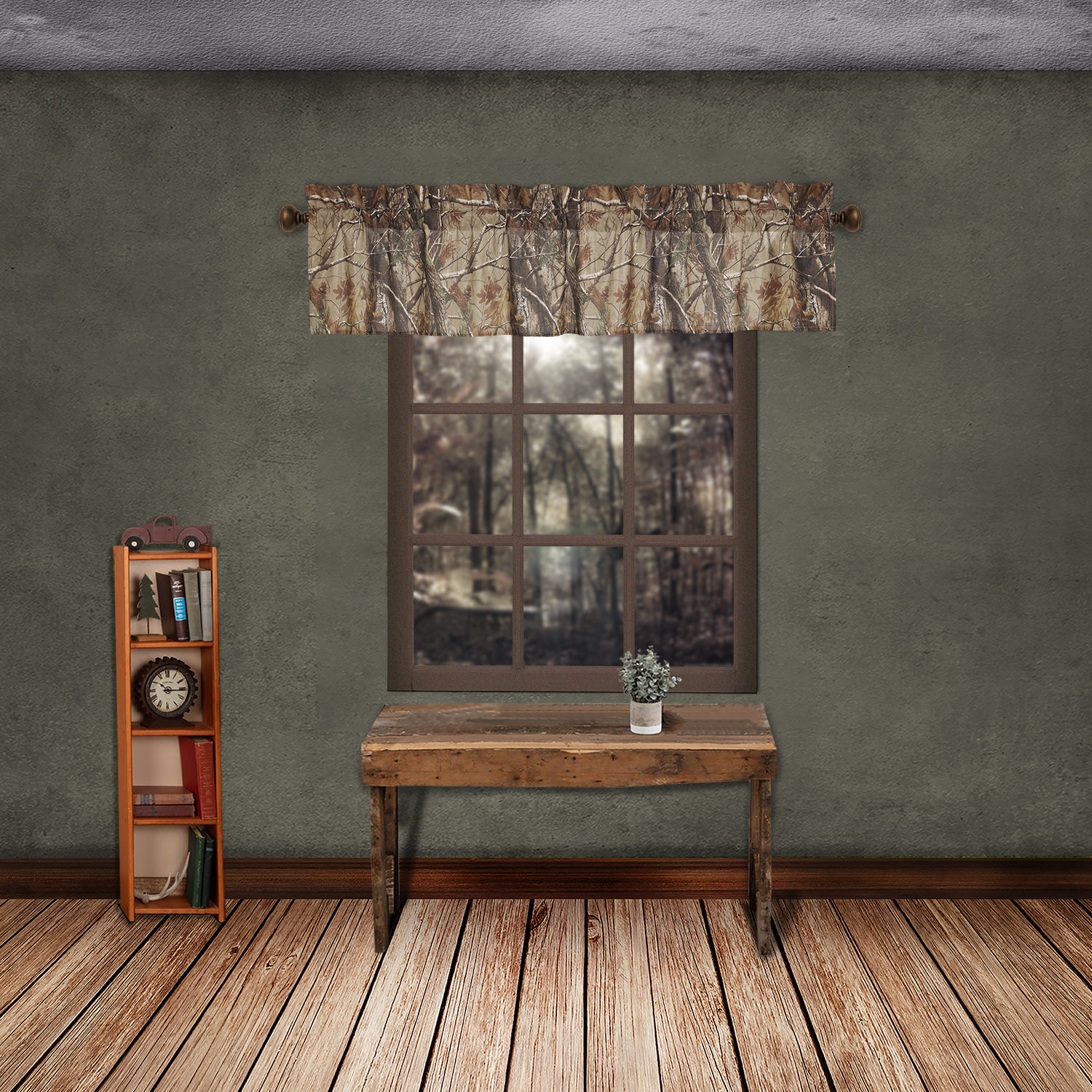 Realtree All Purpose 100% Polycotton Camouflage & Hunting Camo Valance ...