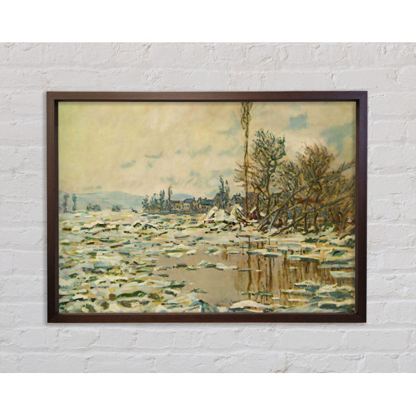 Bright Star Break Up Of Ice by Claude Monet - Single Picture Frame ...