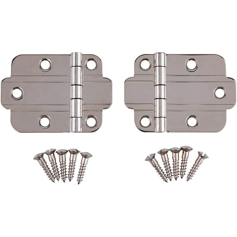 UNIQANTIQ HARDWARE SUPPLY Art Deco Flush Mount Cabinet Door Hinge | Wayfair