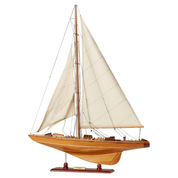 Breakwater Bay Handmade Small Endeavour Model Boat & Reviews | Wayfair