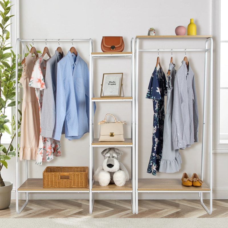 Rebrilliant Maikki 39.3701'' Clothing Rack & Reviews | Wayfair