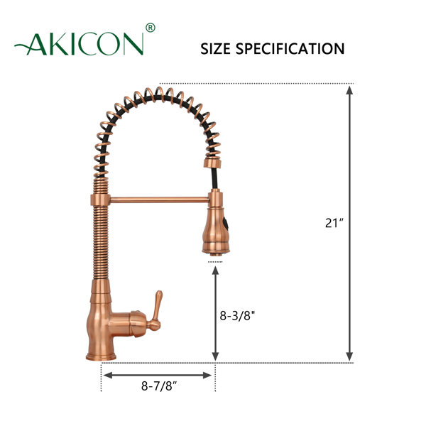 Akicon Pull Down Kitchen Faucet & Reviews | Wayfair