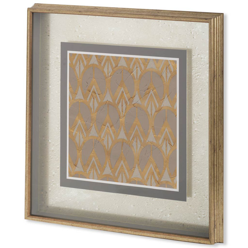 Bungalow Rose Non-Embellished Gilded Deco Motif VI | Wayfair