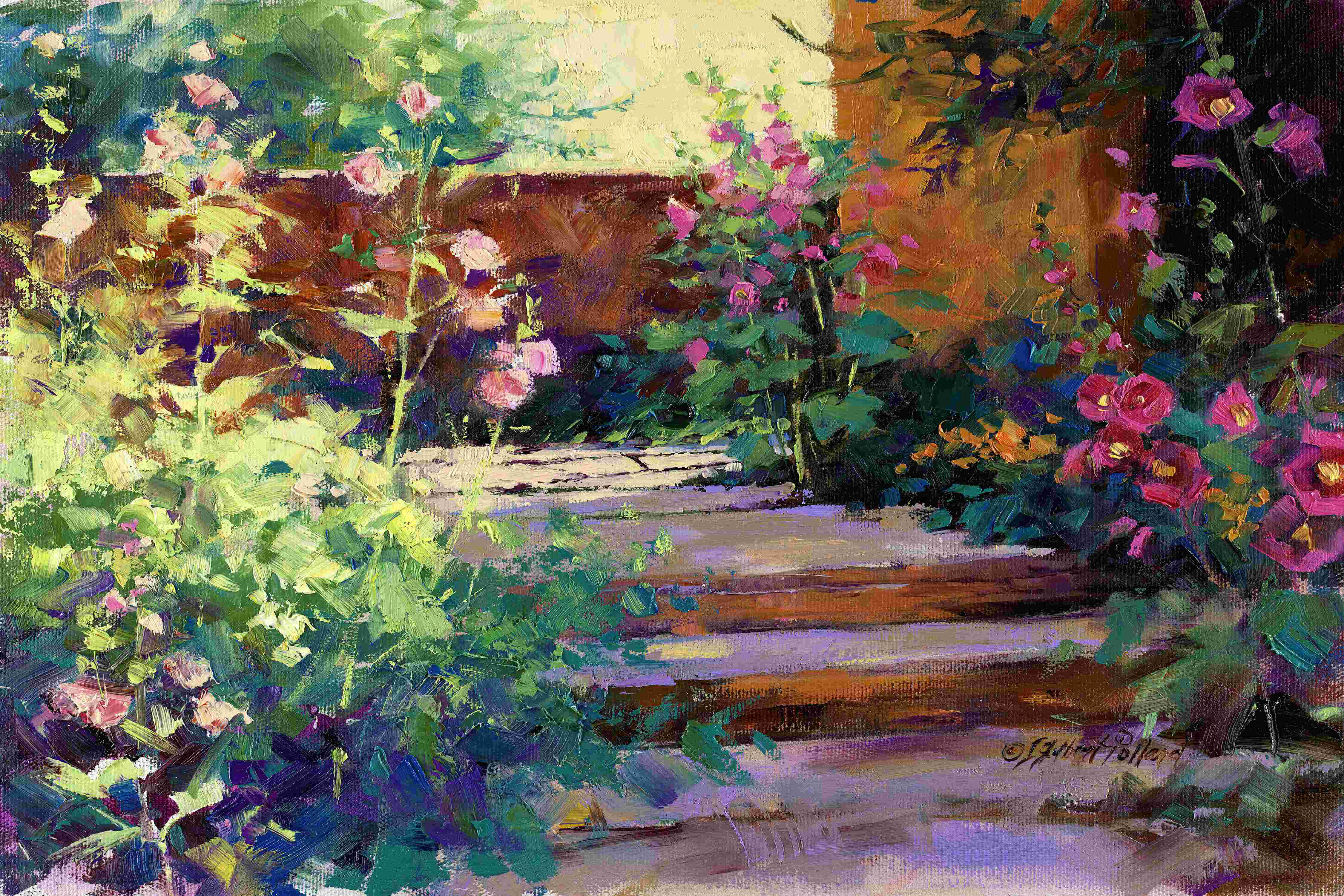 Red Barrel Studio® Summer Path On Canvas by Julie G. Pollard Painting ...