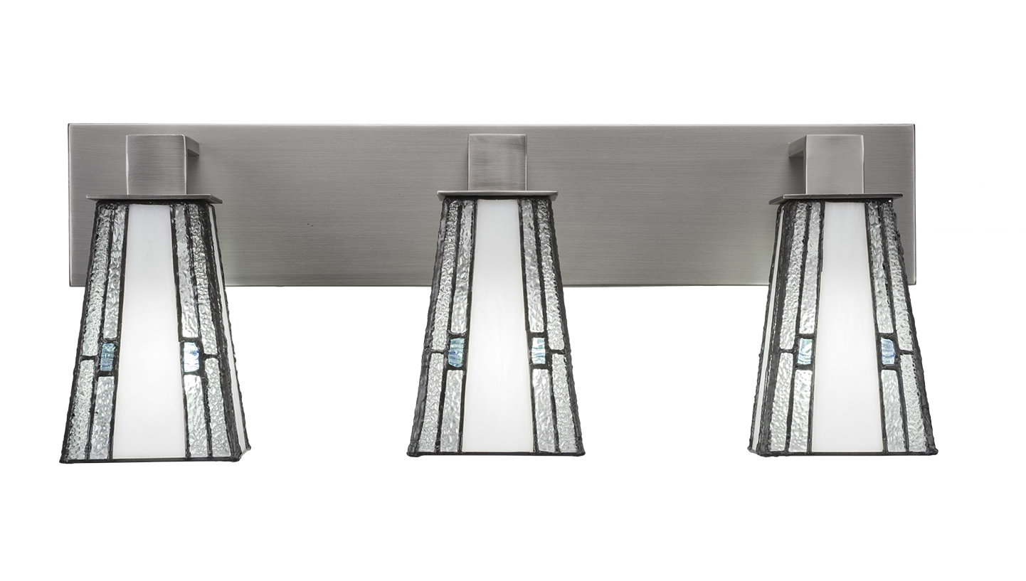 Loon Peak Apollo 3 Light Bath Bar Shown In Graphite Finish With 5 ...