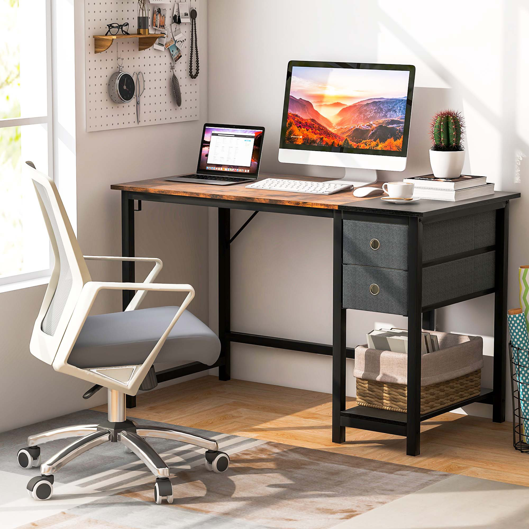 Ebern Designs Jolliff 48'' W Rectangle Computer Desk | Wayfair