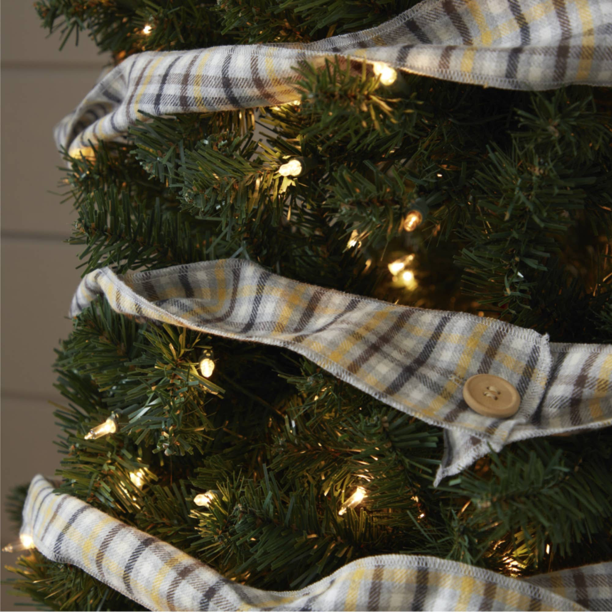 VHC Brands Morning Meadow Plaid Garland 9ft - Wayfair Canada