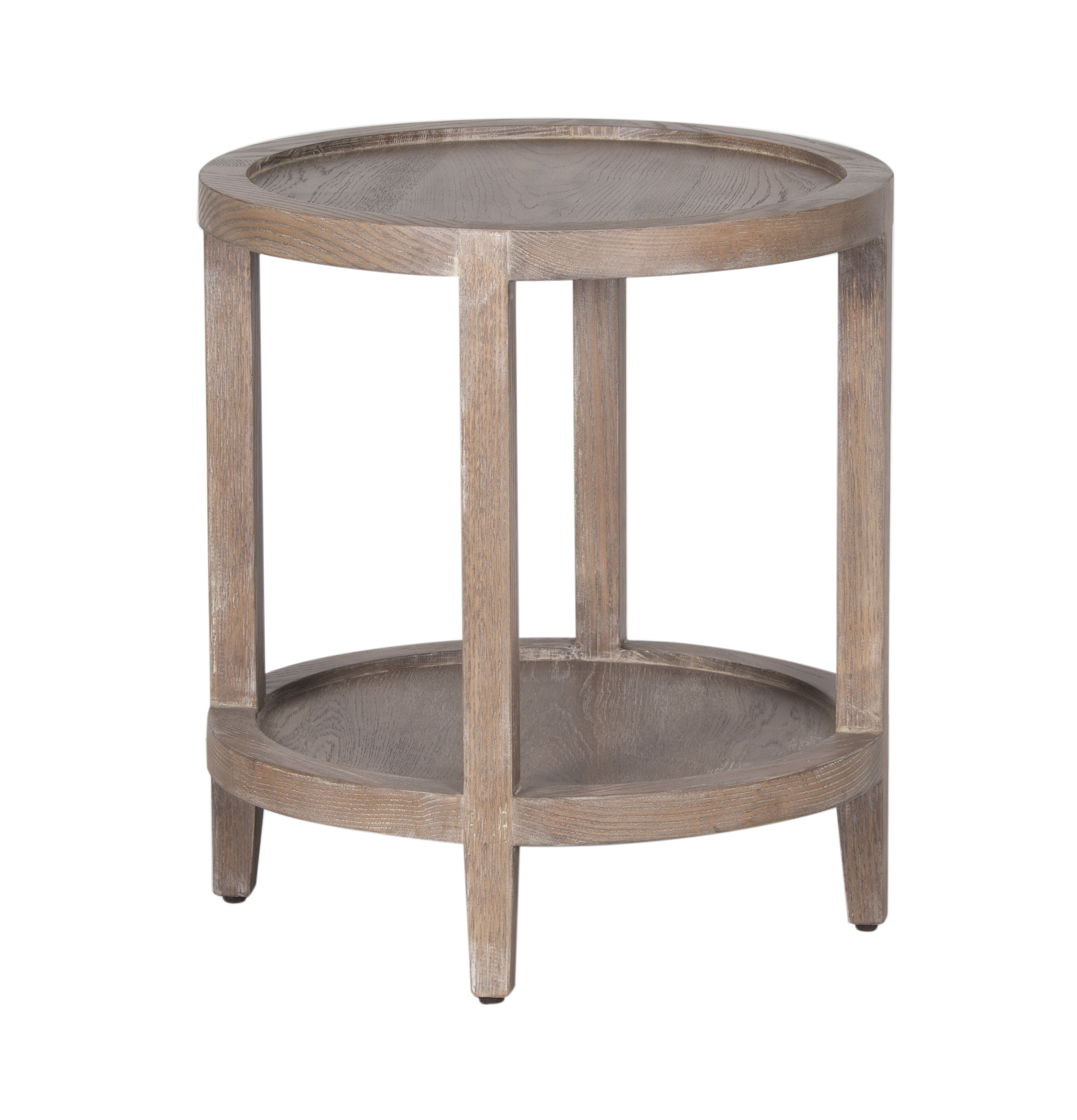 Gracie Oaks Chaidez Solid White Oak Wood End Table, Brown | Wayfair