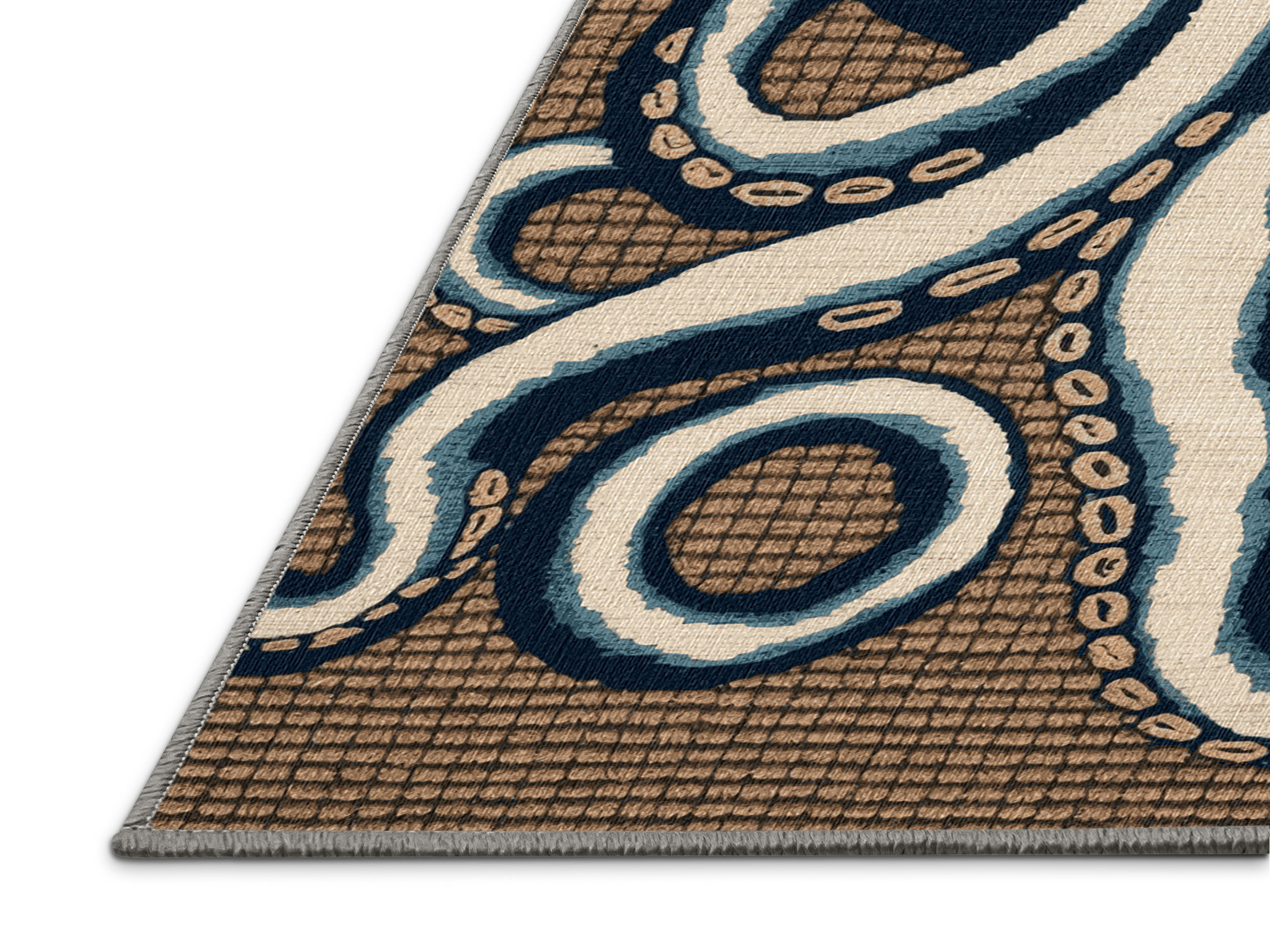 Dakota Fields Washable Octopus Nautical Area Rug | Wayfair