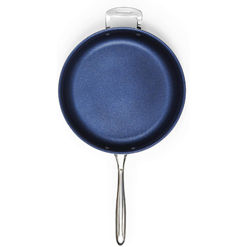 Granitestone Blue 14" Nonstick Aluminum Frying Pan with Helper Handle ...