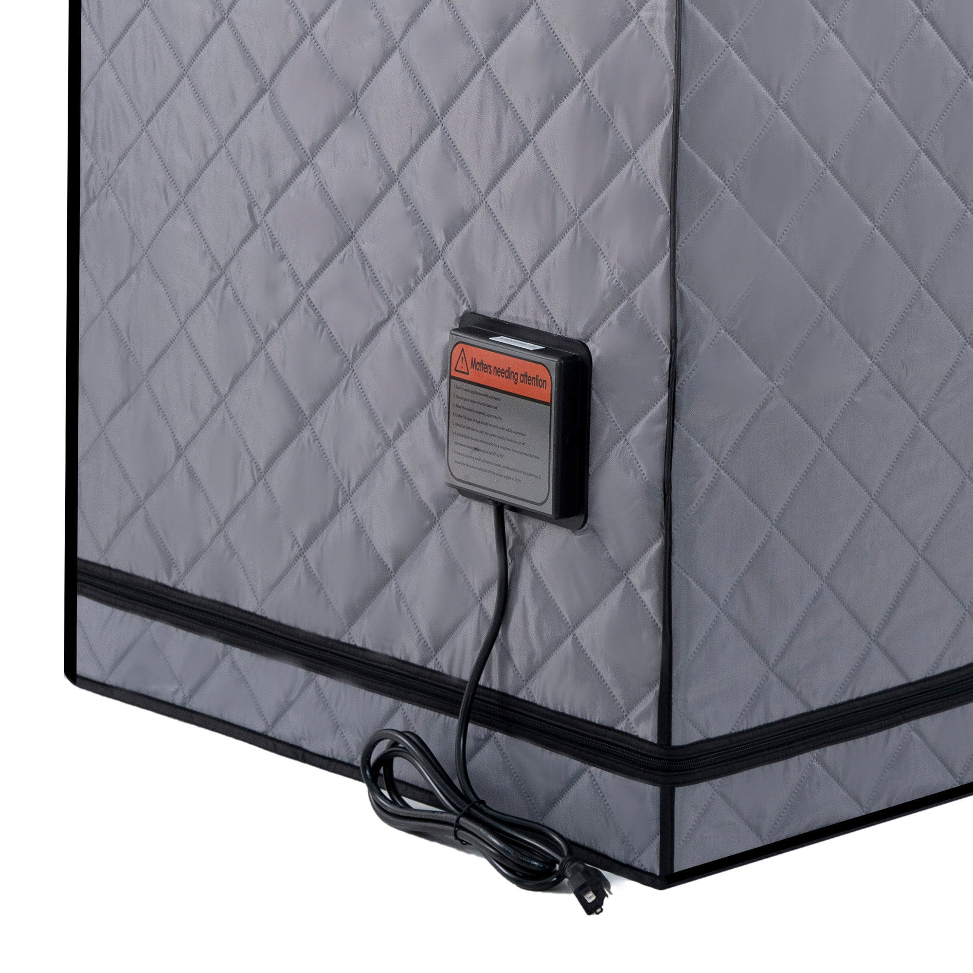 BESTCOSTY Portable Full Size Grey Infrared Sauna Tent–personal Home Spa ...