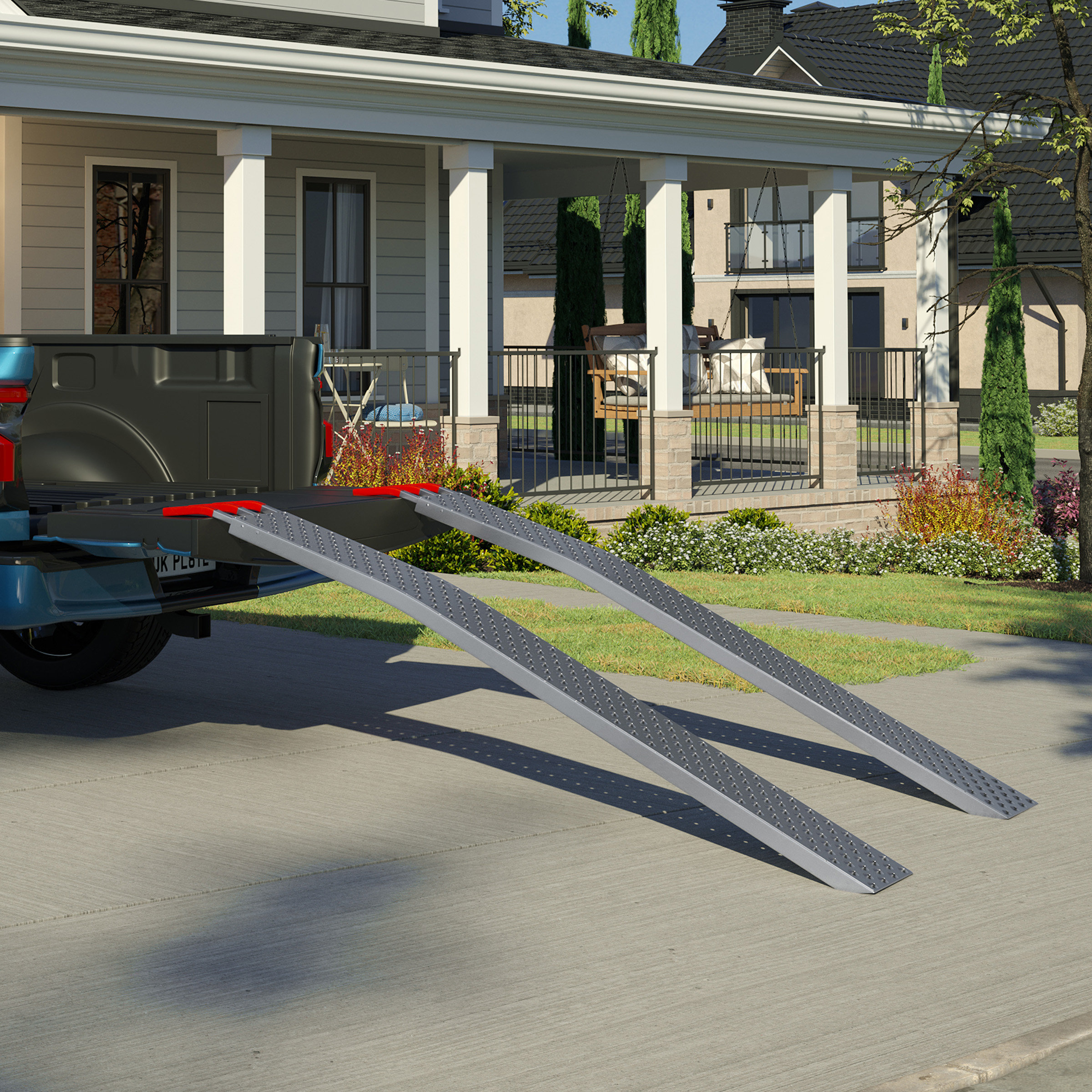 Stalwart 69-Inch Steel Loading Ramps (Set of Two) | Wayfair