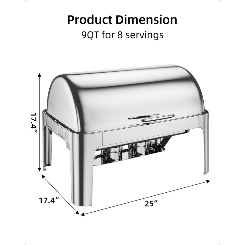 The Party Aisle™ Alexavier 9 qt Chafing Dish | Wayfair