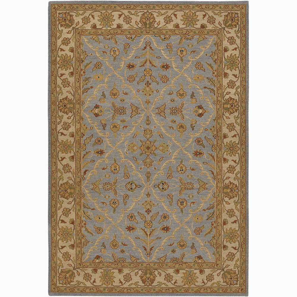 Chandra Rugs Pooja Baktiari Hand-Knotted Wool Brown/Gray/Irovy Area Rug ...