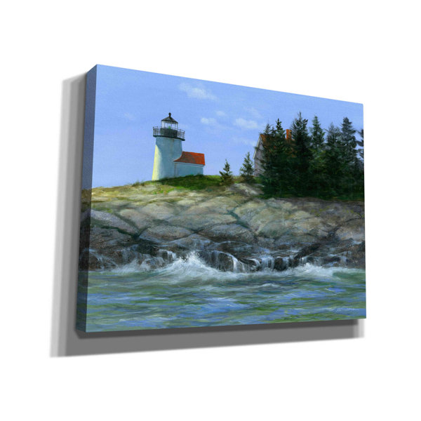 Breakwater Bay Curtis Island Lighthouse On Canvas by Roger Bansemer ...