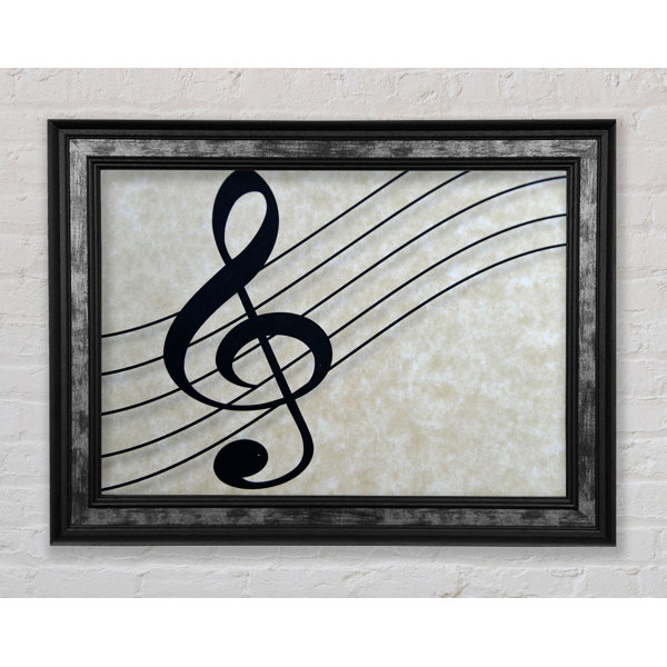 Bright Star Treble Clef Note - Single Picture Frame Art Prints ...