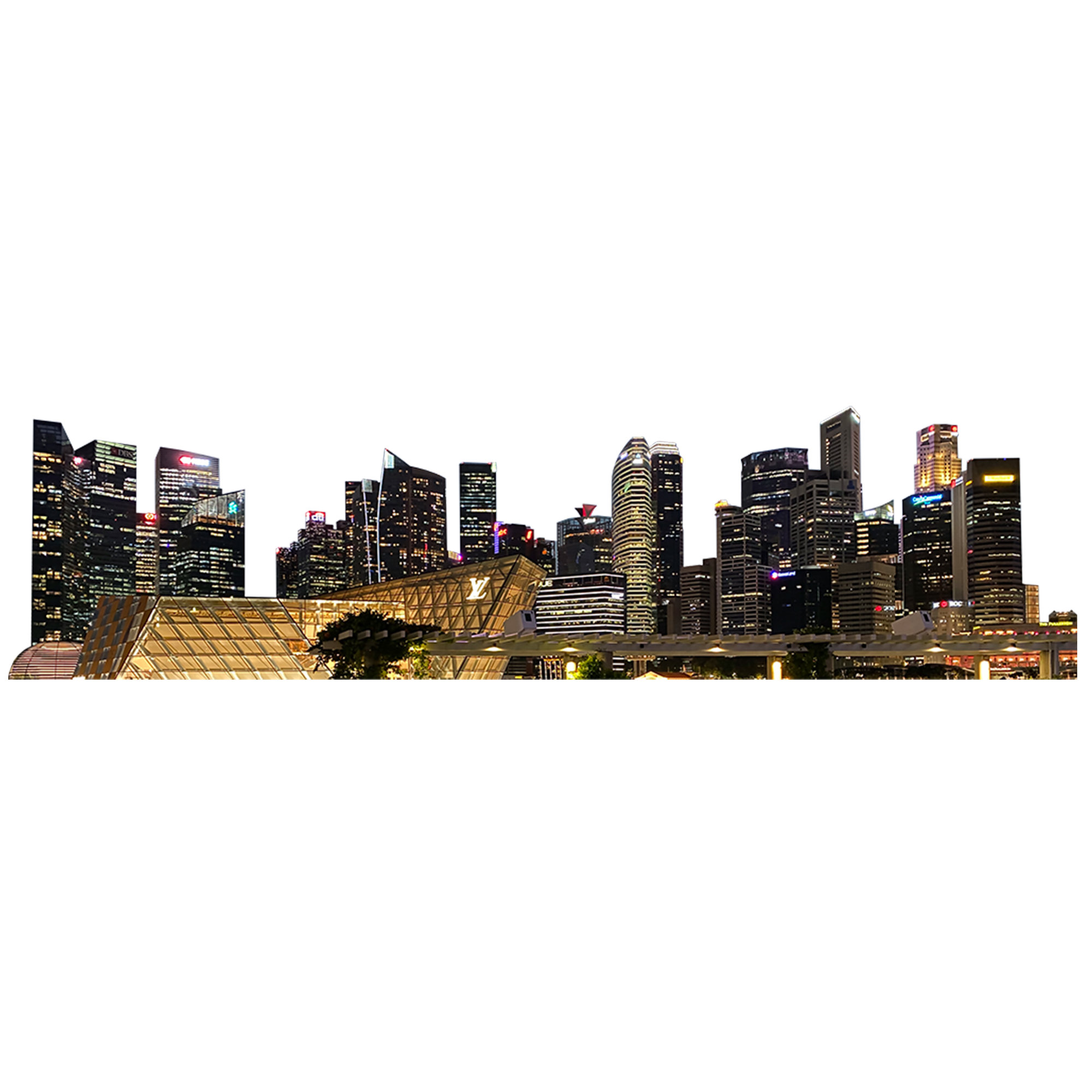 Wet Paint Printing Singapore Skyline Cardboard Standup | Wayfair