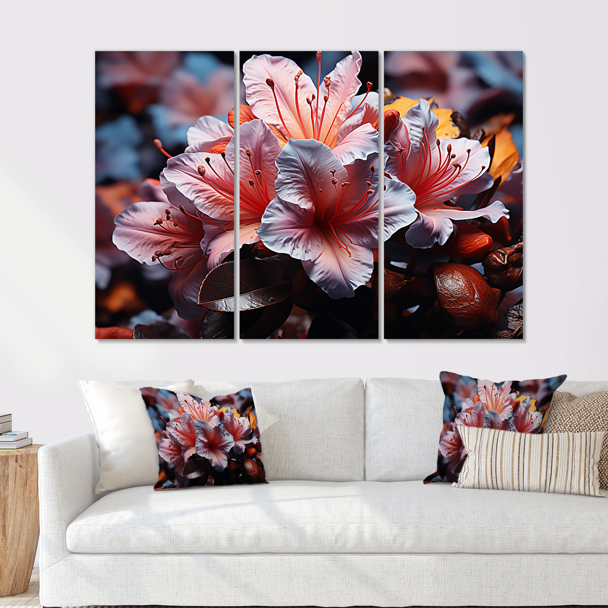 Latitude Run® Graffiti Rhododendron Urban Oasis - Rhododendron Canvas ...