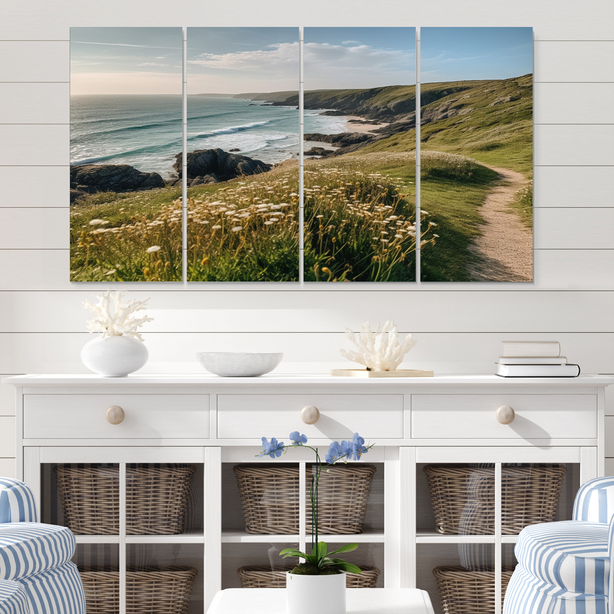 Design Art 4 Rocky Beachside I Wall Decor Set Metal | Wayfair