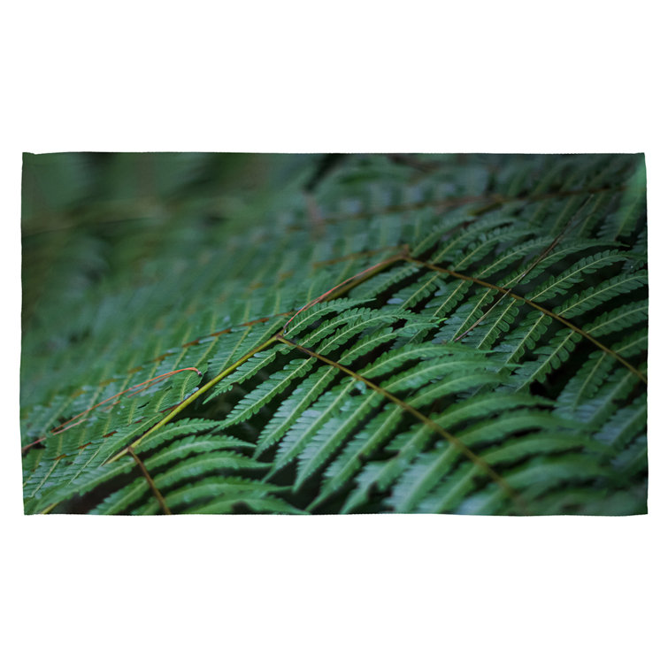 East Urban Home Duffer Floral Waffle Tea Towel Kitchen Towel | Wayfair ...