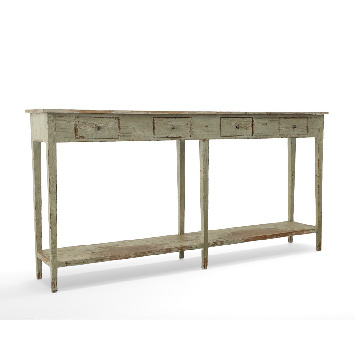 Gracie Oaks Bjarkey 81.25" Solid Wood Console Table | Wayfair