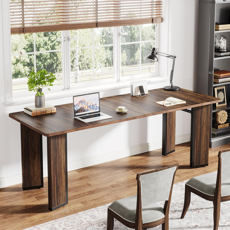 Ebern Designs Tarasa 78.8'' W Rectangle Computer Desk | Wayfair