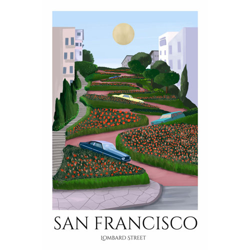 Yoffi San Francisco Travel Poster - Unframed | Perigold