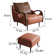 Orren Ellis Khiya Upholstered Armchair with Ottoman | Wayfair