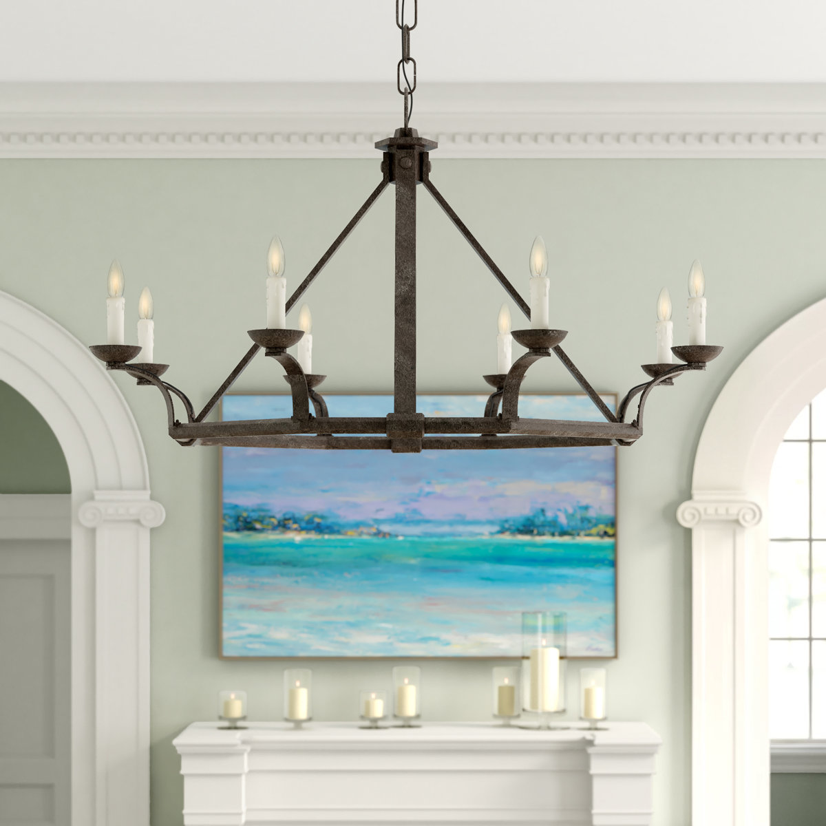 Visual Comfort Signature Ralph Lauren Robertson 8 Light Chandelier ...