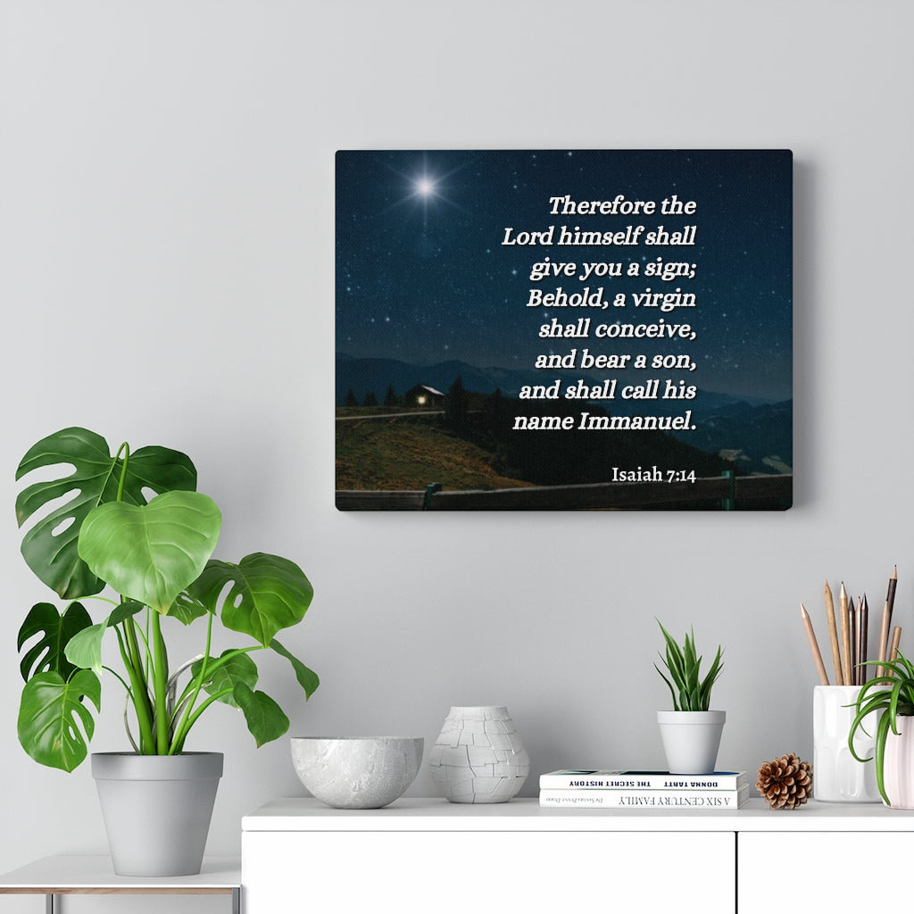 Trinx Immanuel Isaiah 7:14 Christian Wall Art Bible Verse Print Ready ...