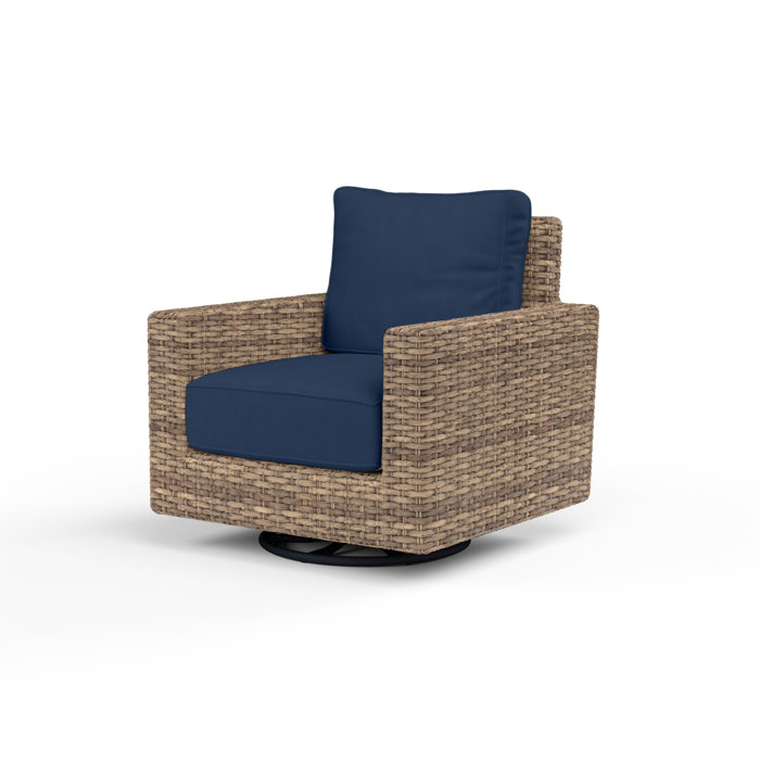 Sunset West Havana Outdoor Swivel Rocker Lounge Chair with Sunbrella ...