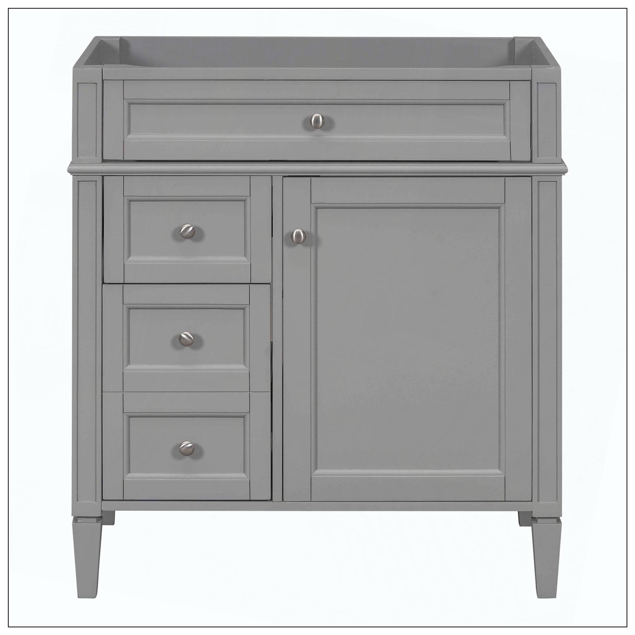 JBRHTWP8MQAPNM4E Modern Bathroom Vanity 2 Drawers Tip-Out Drawer No ...