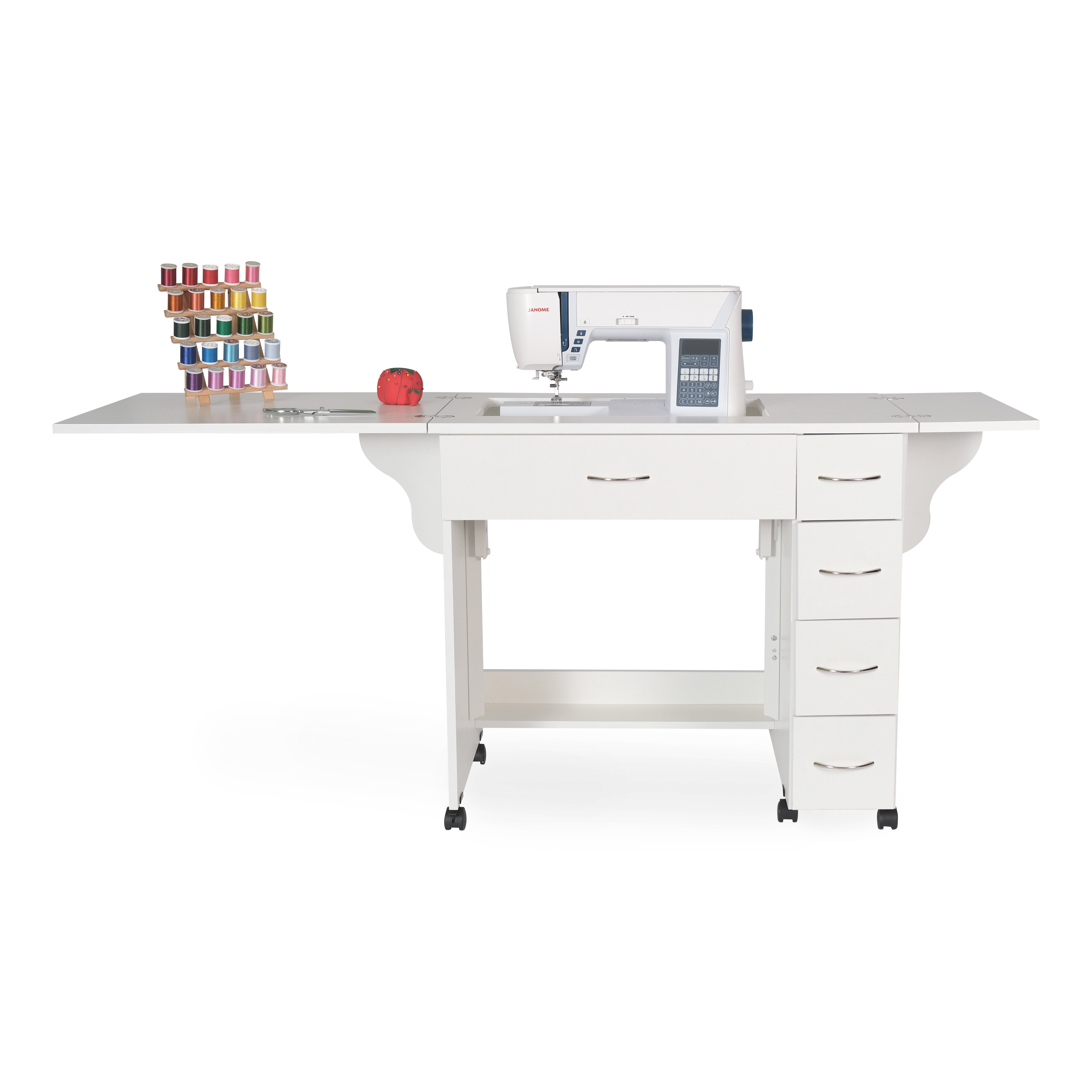 Arrow Sewing "Alice" Compact Mid-Size Sewing Cabinet with Hydraulic ...