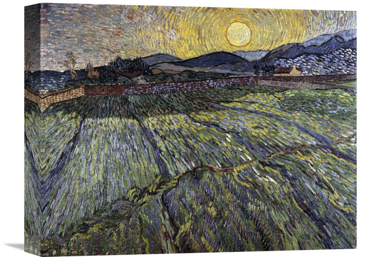 Vault W Artwork Enclosed Field with Rising Sun, Saint-Remy by Vincent ...