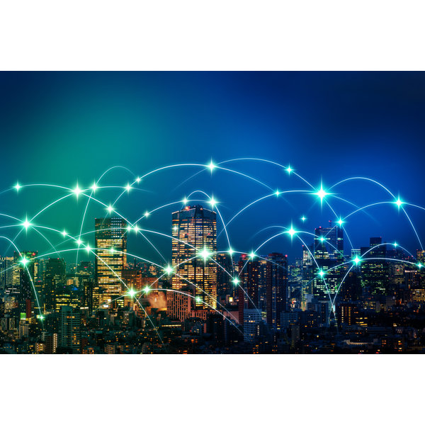 17 Stories Wireless Communication Network Concept - Print | Wayfair.co.uk