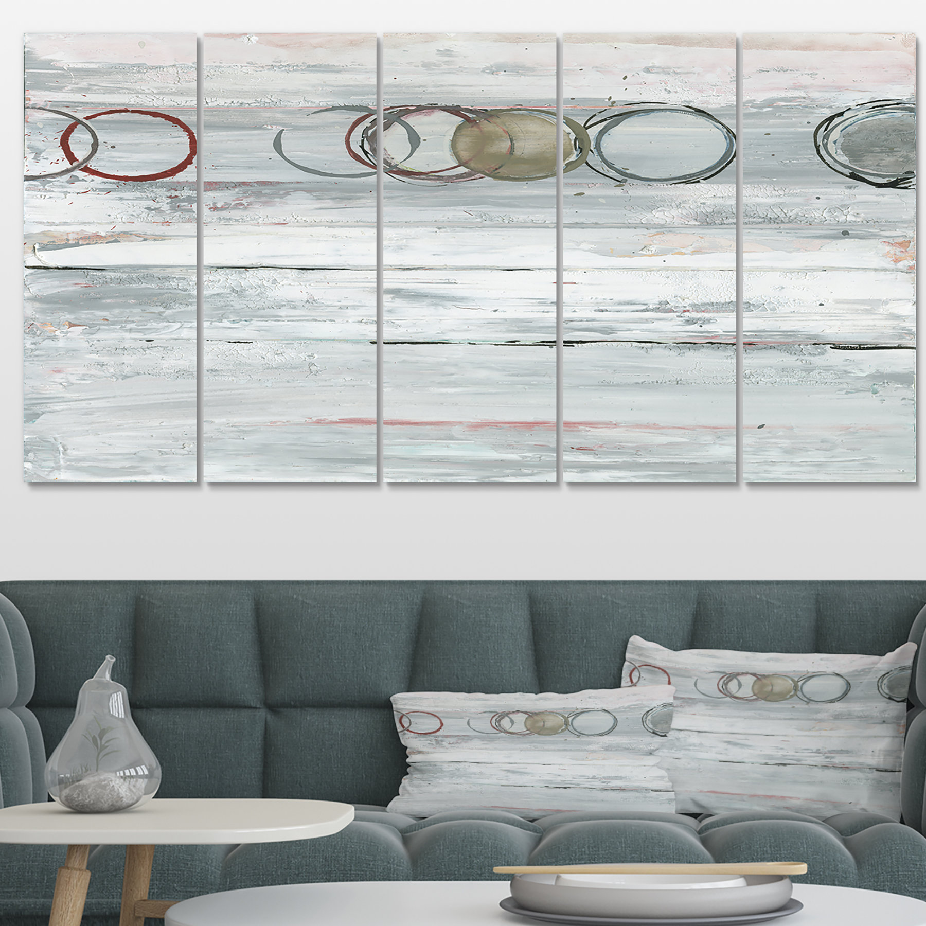 East Urban Home 'Whitewashed Syrah' Painting Multi-Piece Image on ...