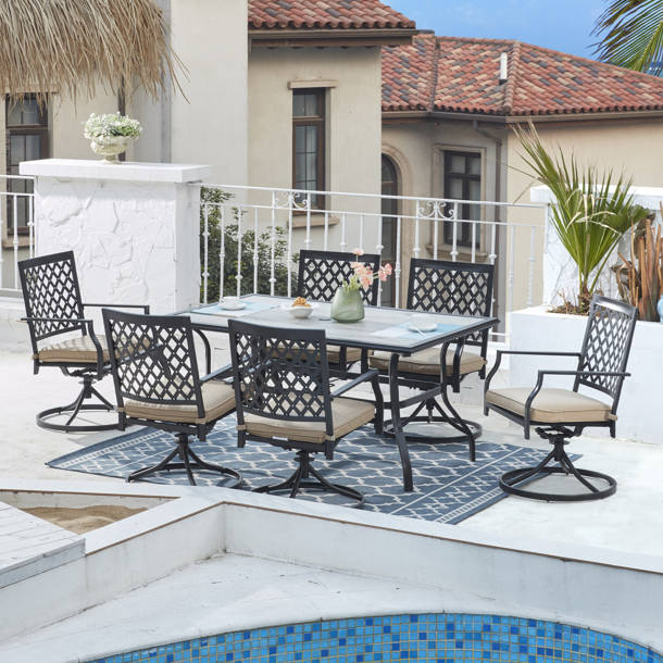 Lark Manor Hesson Metal Dining Table & Reviews | Wayfair