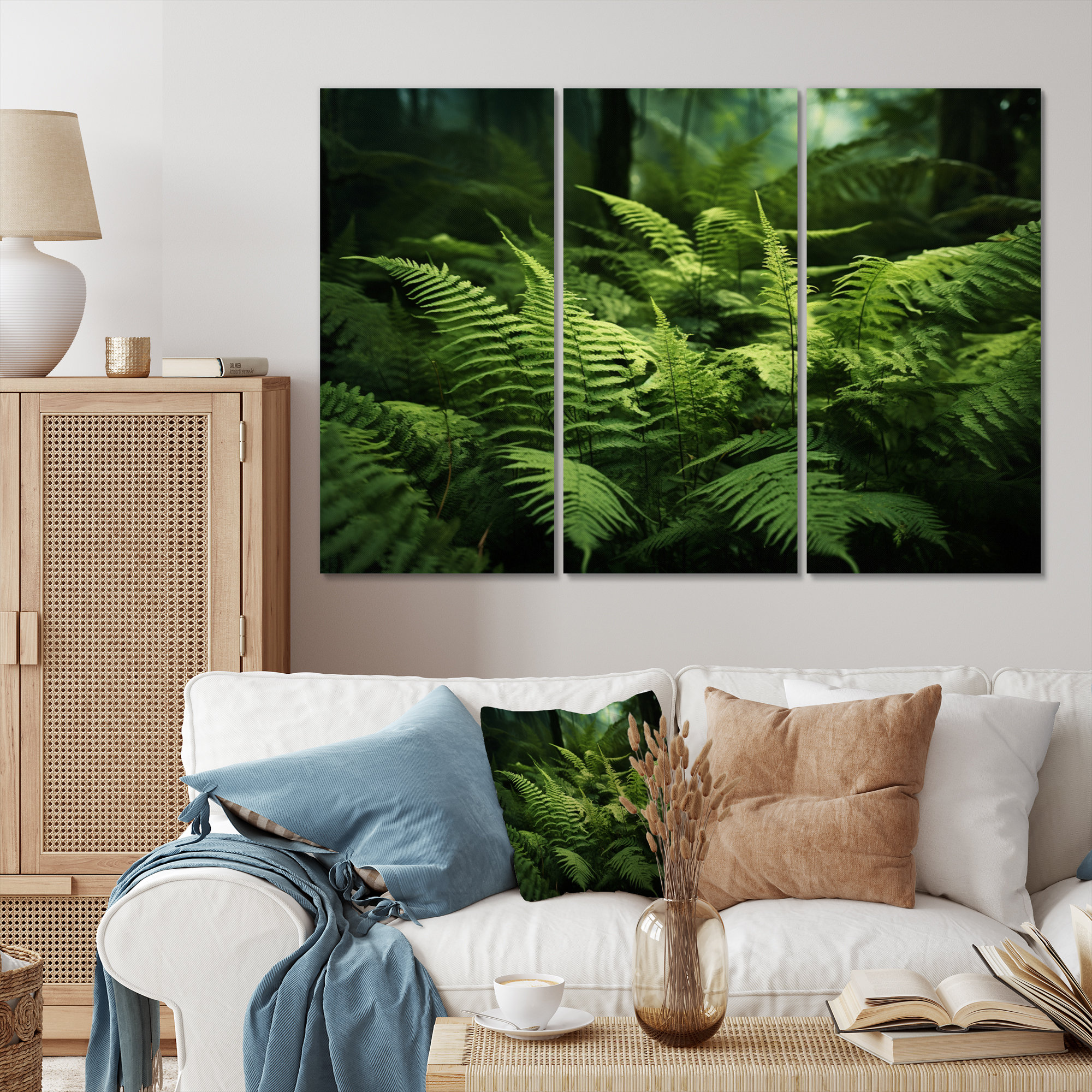 Bay Isle Home™ Ferns Plant Enchanted Forest I - Floral Wall Decor Set ...