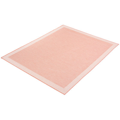 Dovecove Willem Coral/Beige Indoor/Outdoor Rug | Wayfair