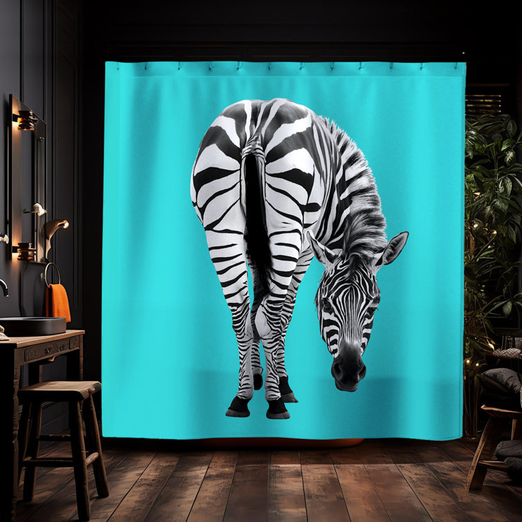 ULLI HOME Jez Zebra Shower Curtain - Wayfair Canada
