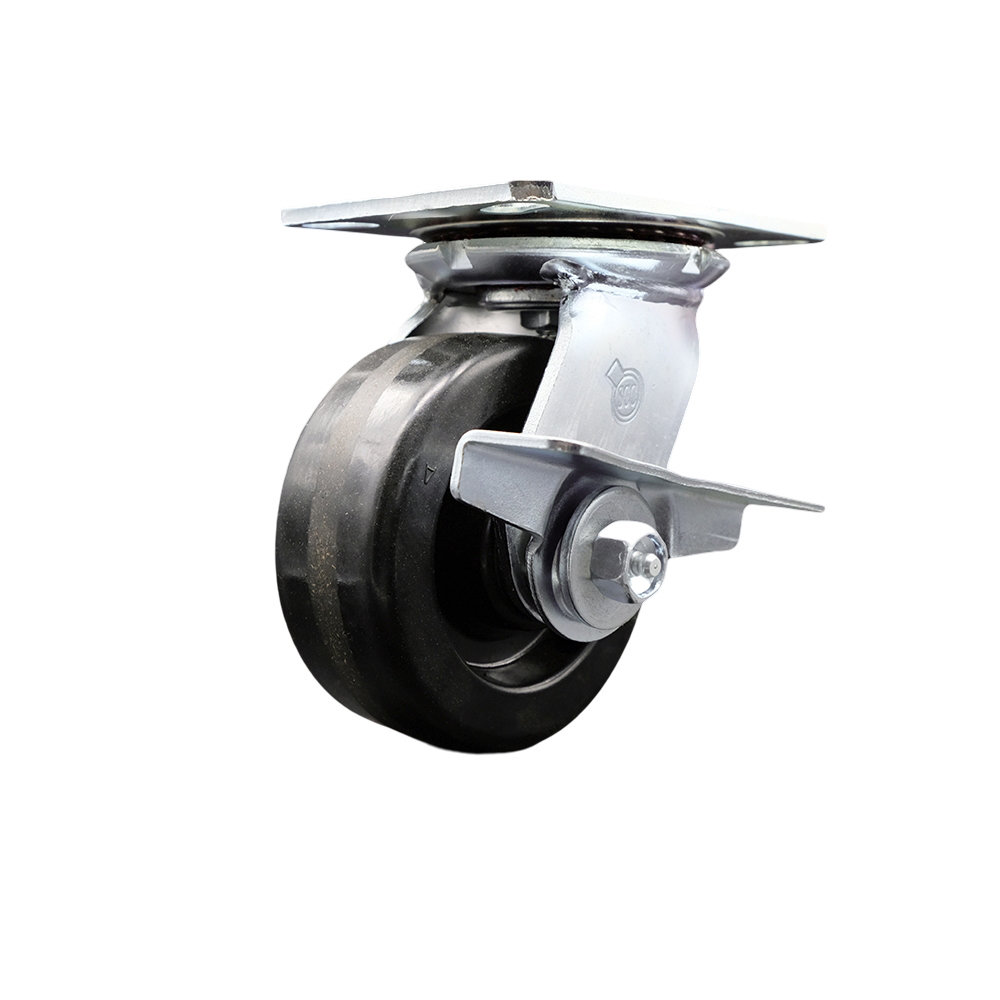 Service Caster 5 Inch Heavy Duty Phenolic Caster with Roller Bearing ...