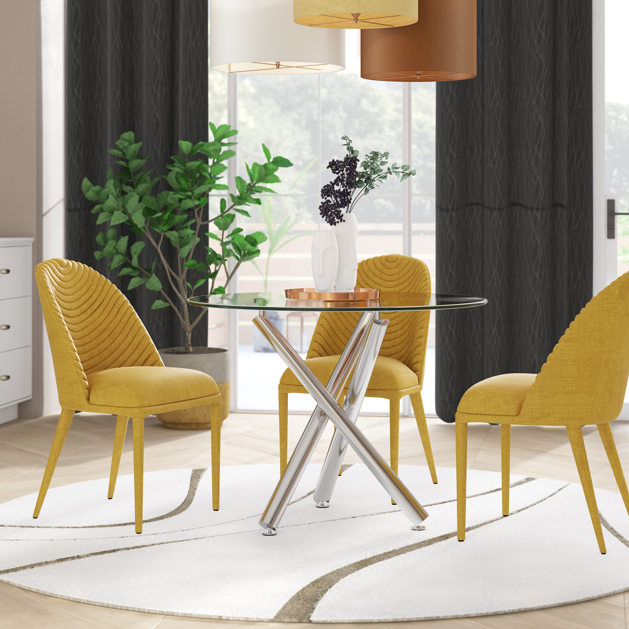 Orren Ellis Dundalk 39" Pedestal Dining Table & Reviews | Wayfair