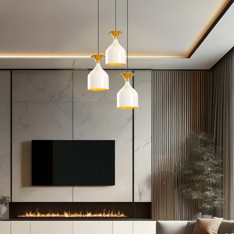 Hokku Designs 3 Lights Metal Body Cluster Pendant | Wayfair