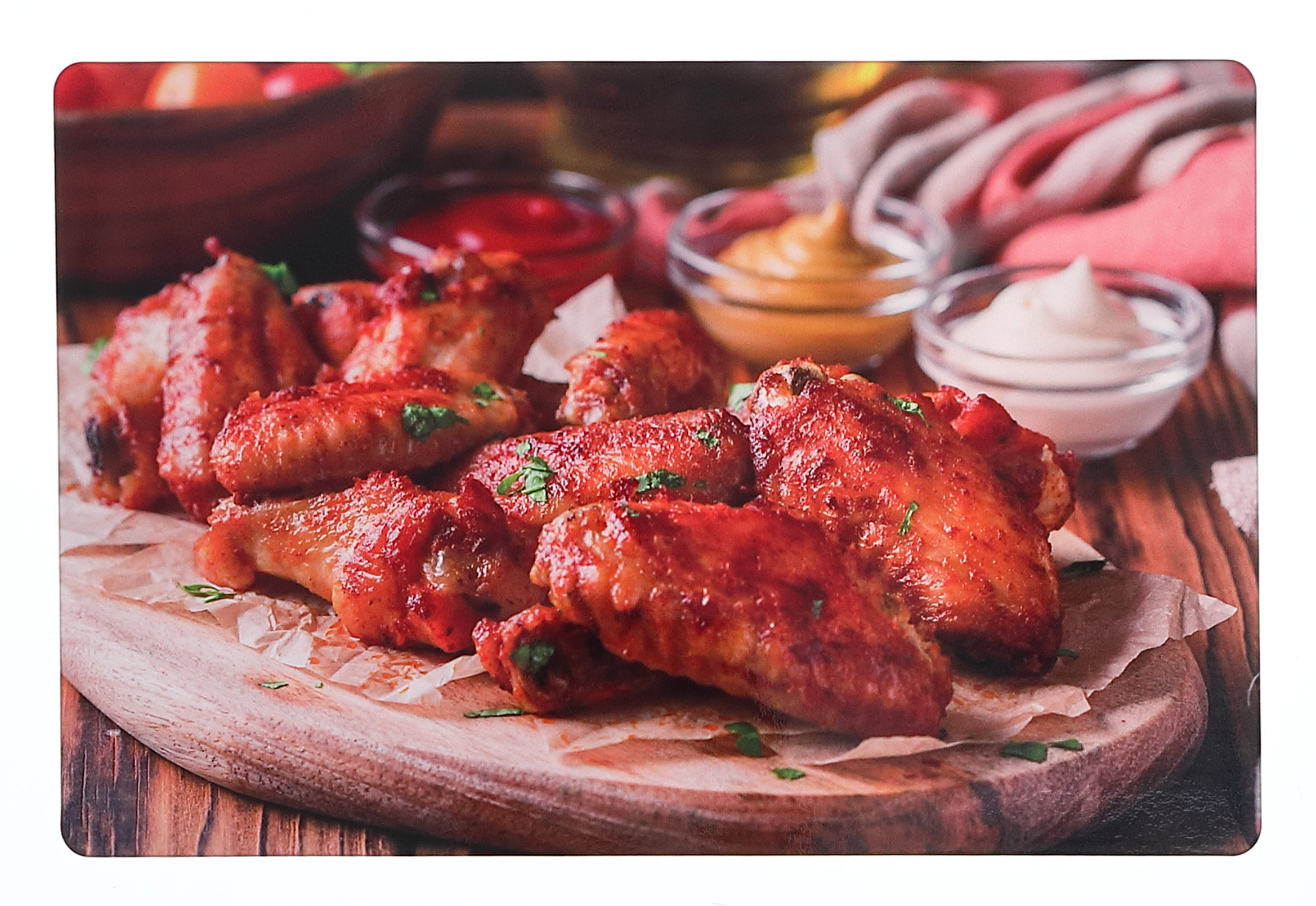 iH casadécor IH Casa Decor Plastic Placemat Chicken Wings - Set Of 12 ...