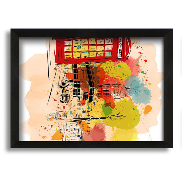 Ivy Bronx Funky Iconic City - Picture Frame Painting on Canvas ...